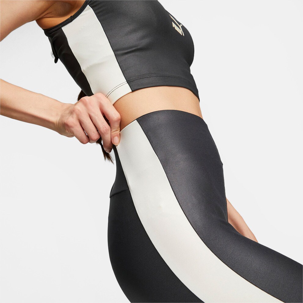 Puma T7 High Waist Shiny Womens Leggings Black 536226 01