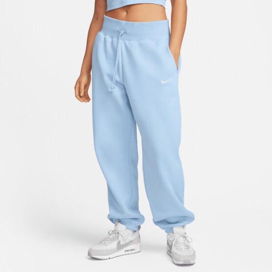 Nike W Nsw Phnx Flc Hr Os Pant Lt Armory Blue Sail Dq5887 441